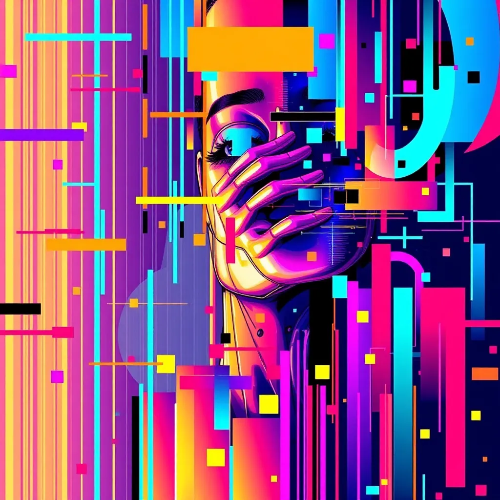 Explore the Innovative World of Glitch Drawings : LevelUpTalk