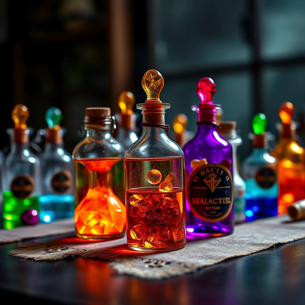 Creative Healing Potion Bottles for Tabletop Games : LevelUpTalk