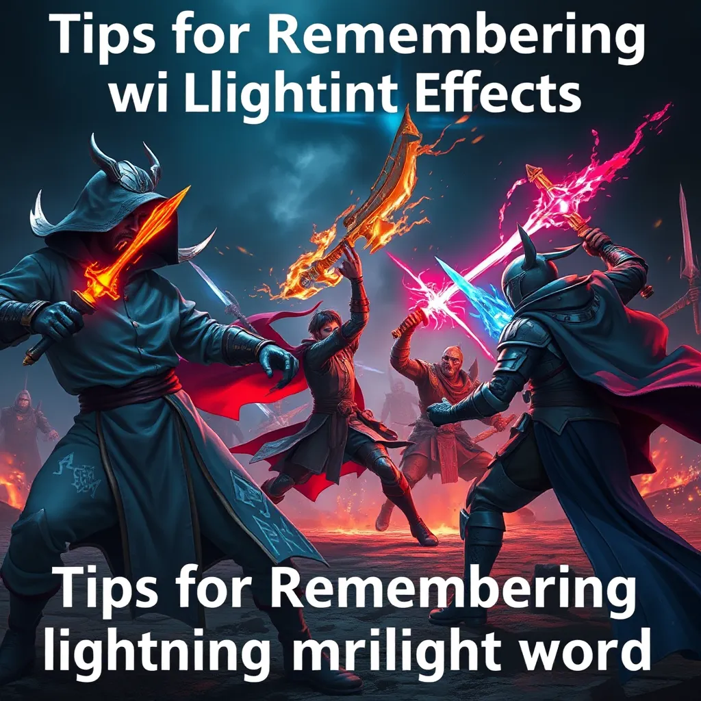Tips for Remembering Lighting in Combat Situations : LevelUpTalk