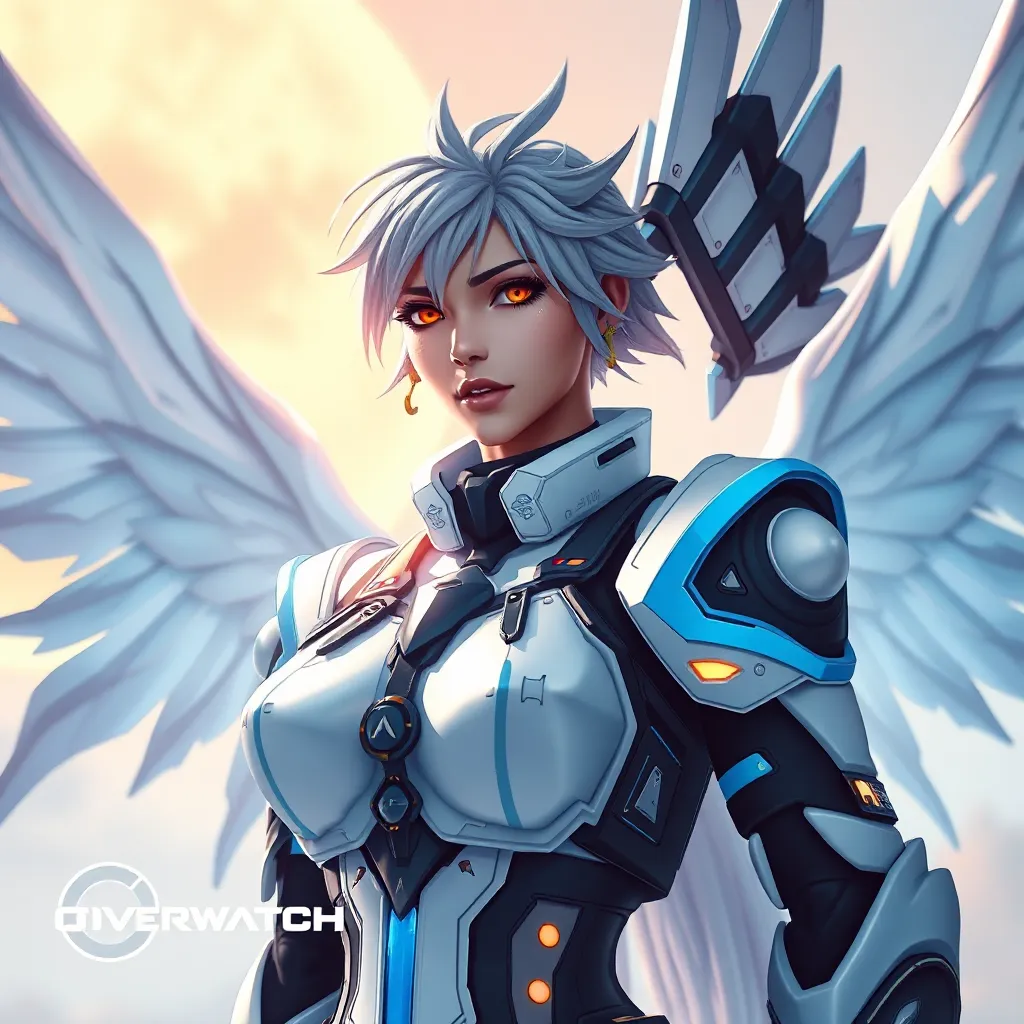 Overwatch and Nier: Automata Unite in Commander White Mercy : LevelUpTalk
