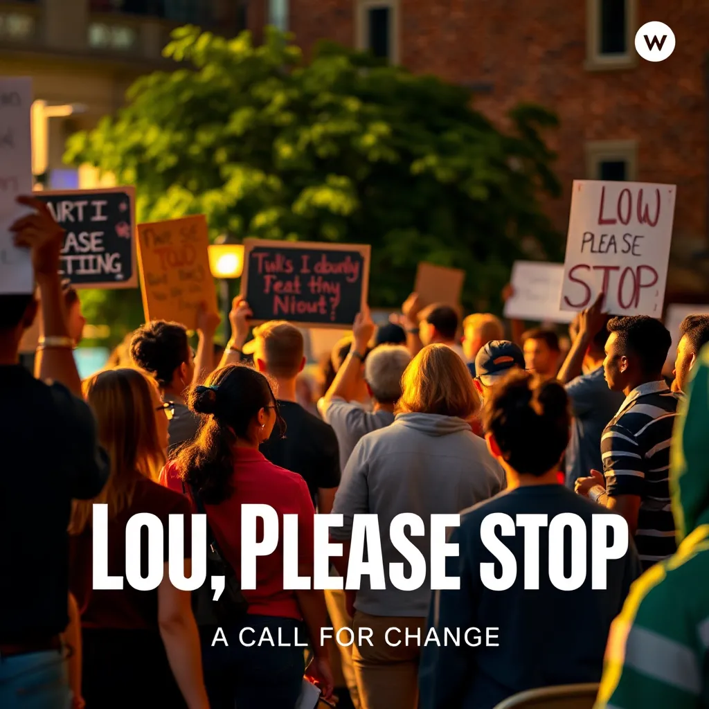 Lou, Please Stop: A Call for Change : LevelUpTalk