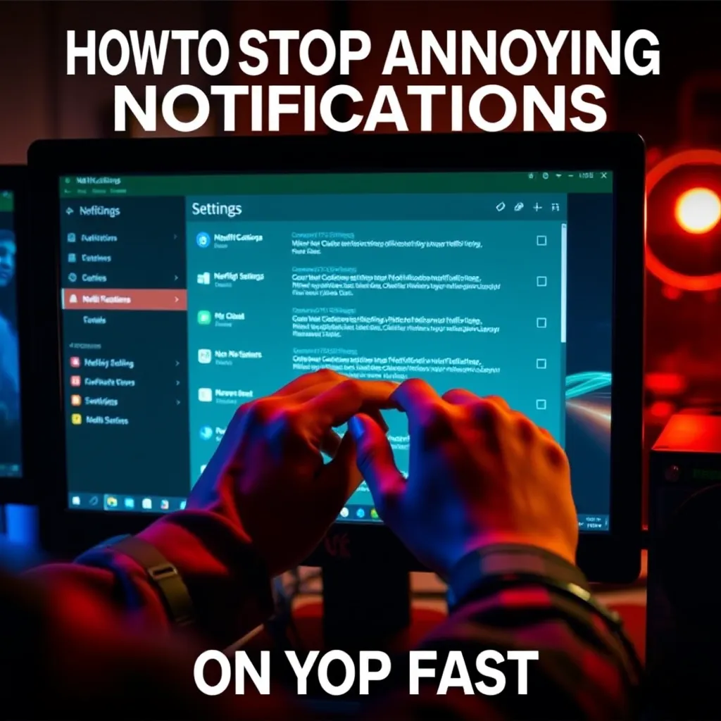 How to Stop Annoying Notifications on Your PC Fast : LevelUpTalk