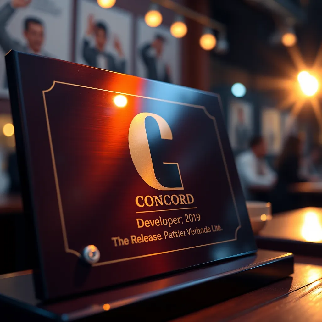 Auction of Concord Developer's Commemorative Release Plaque : LevelUpTalk