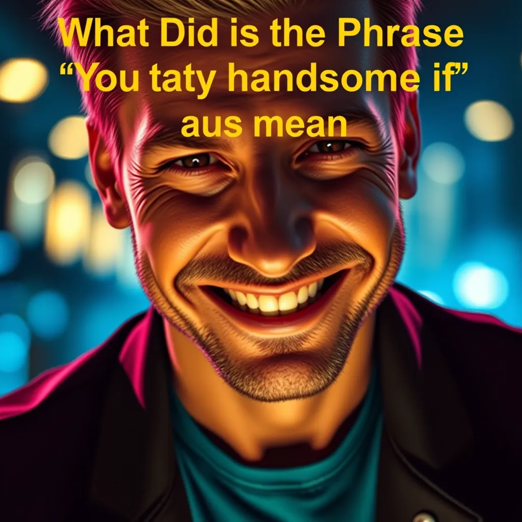 What Did the Phrase "You Are Pretty Handsome" Mean? : LevelUpTalk