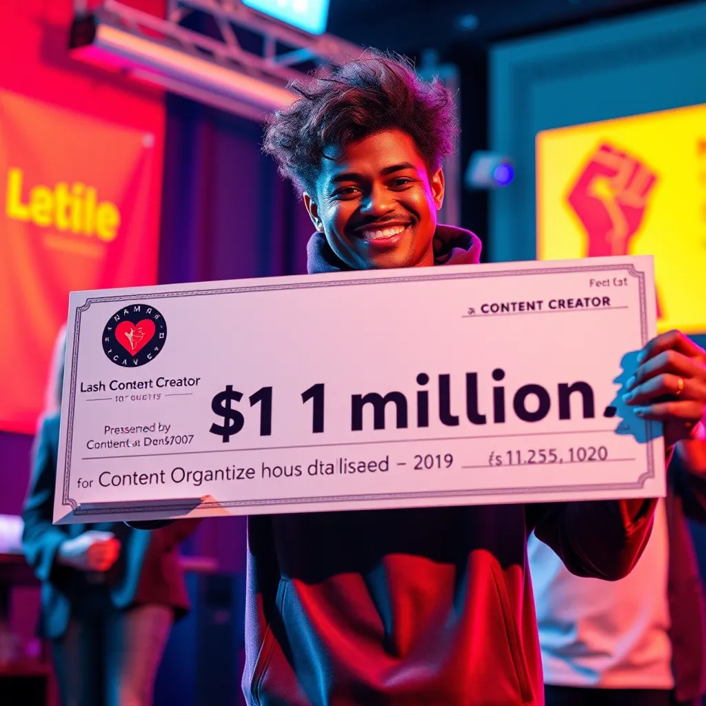 Historic $1 Million Donation by Content Creator Shakes Industry ...