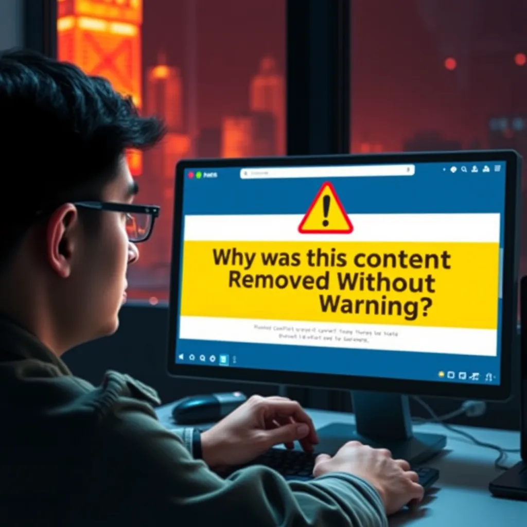 Why Was This Content Removed Without Warning? : LevelUpTalk