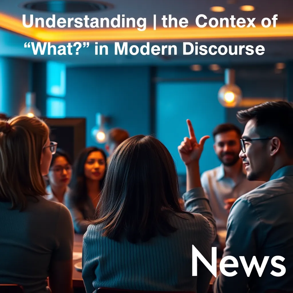 Understanding the Context of 'What?' in Modern Discourse : LevelUpTalk