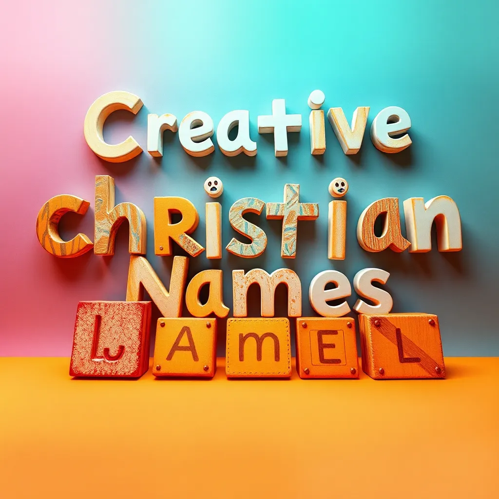 Creative Christian Names: A Unique Take for Fun : LevelUpTalk