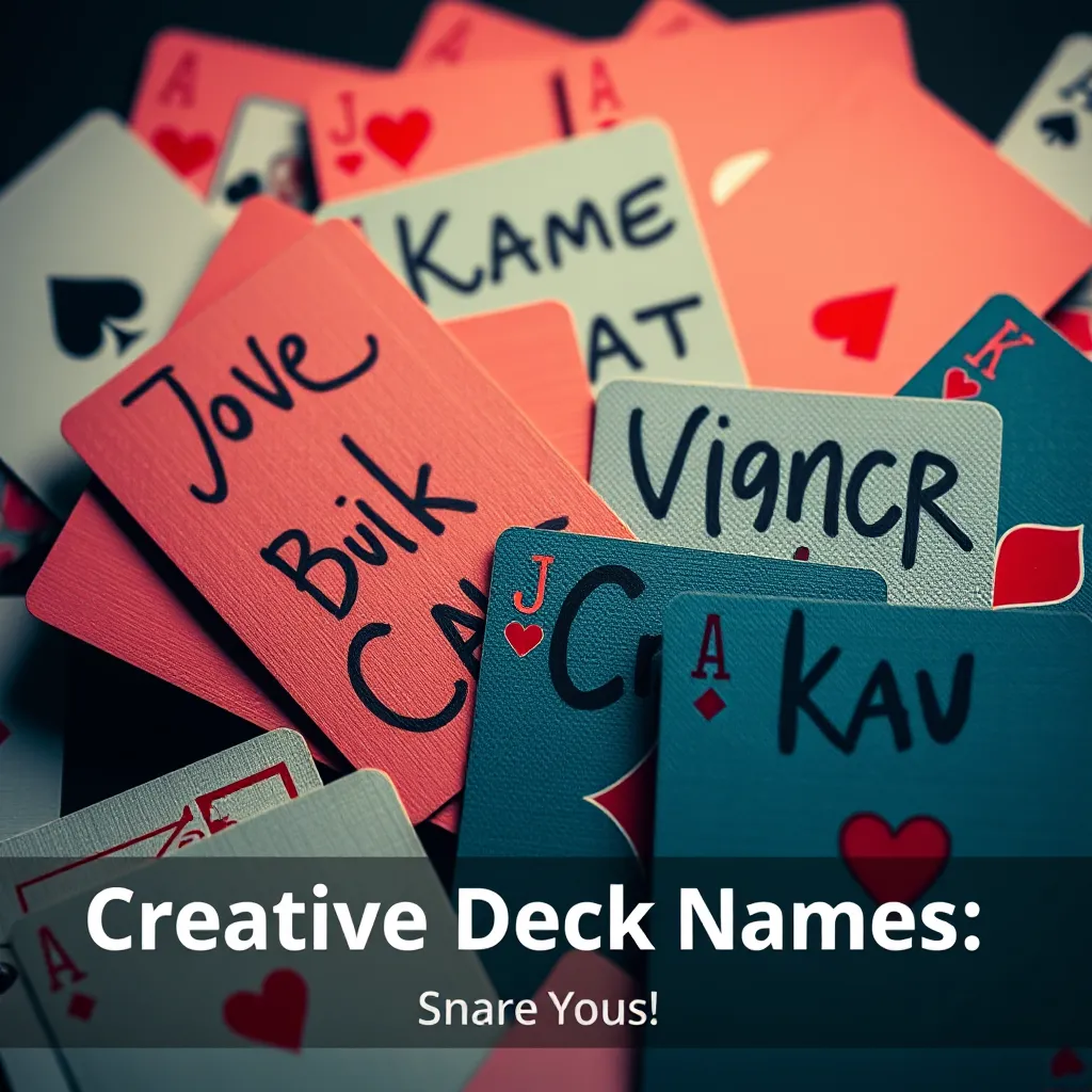 Creative Deck Names: Share Yours! : LevelUpTalk