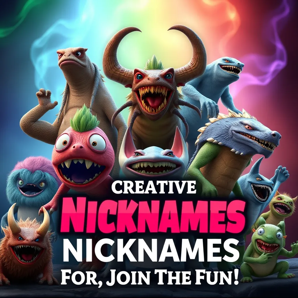 Creative Nicknames for Wilds Monsters: Join the Fun! : LevelUpTalk