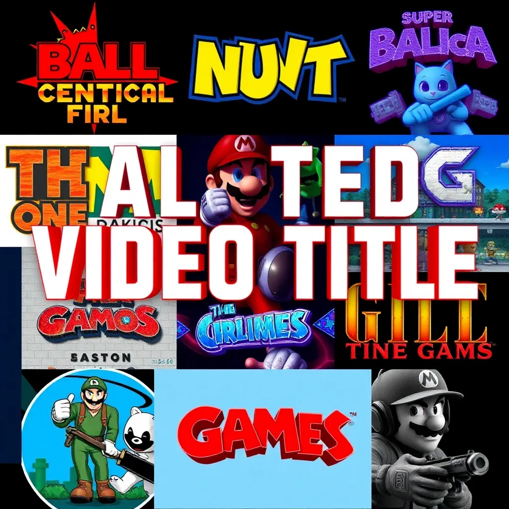 Creative Takes: Altered Video Game Title Ideas : LevelUpTalk