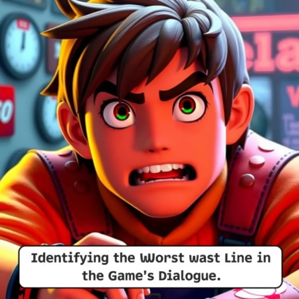 Identifying the Worst Line in the Game's Dialogue : LevelUpTalk