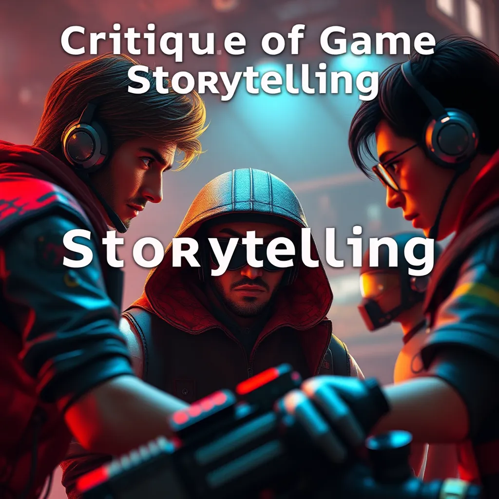 Critique of Storytelling Flaws in Game Narrative : LevelUpTalk