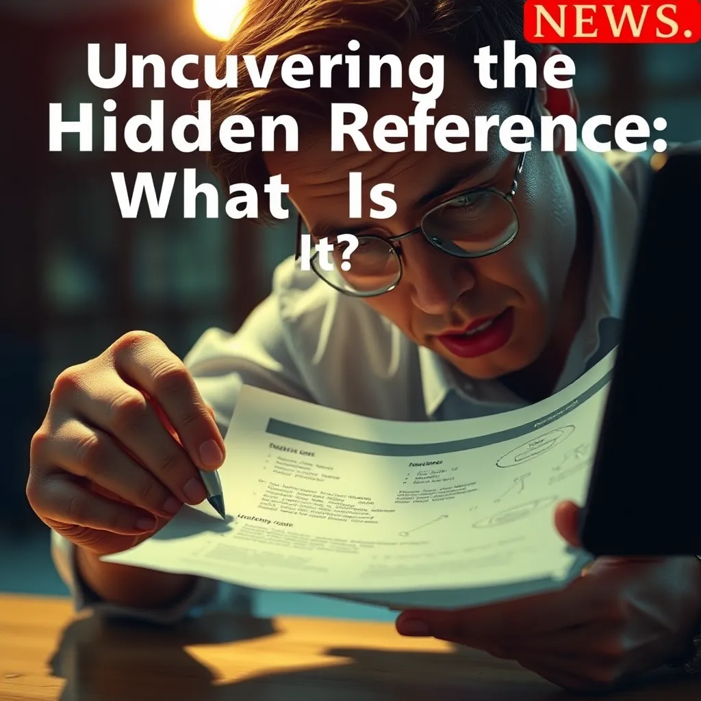 Uncovering the Hidden Reference: What Is It? : LevelUpTalk
