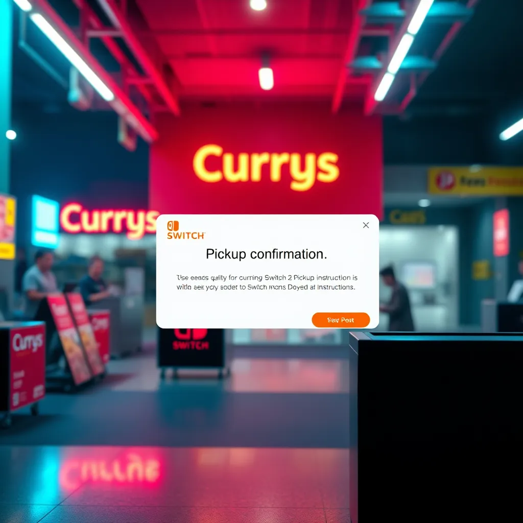 Currys Sends Out Emails for Switch 2 Pickup Confirmation : LevelUpTalk