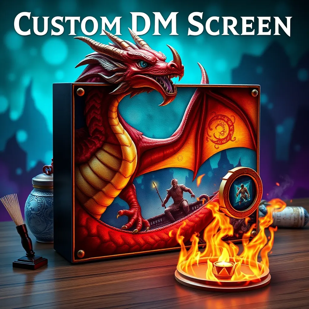 Custom DM Screen Inspired by a Beloved Dragon Revealed : LevelUpTalk