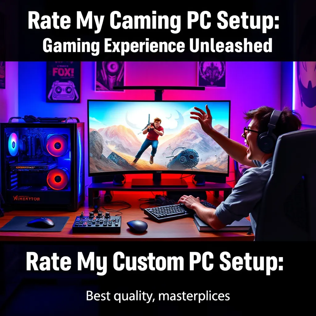 Rate My Custom PC Setup: Gaming Experience Unleashed : LevelUpTalk