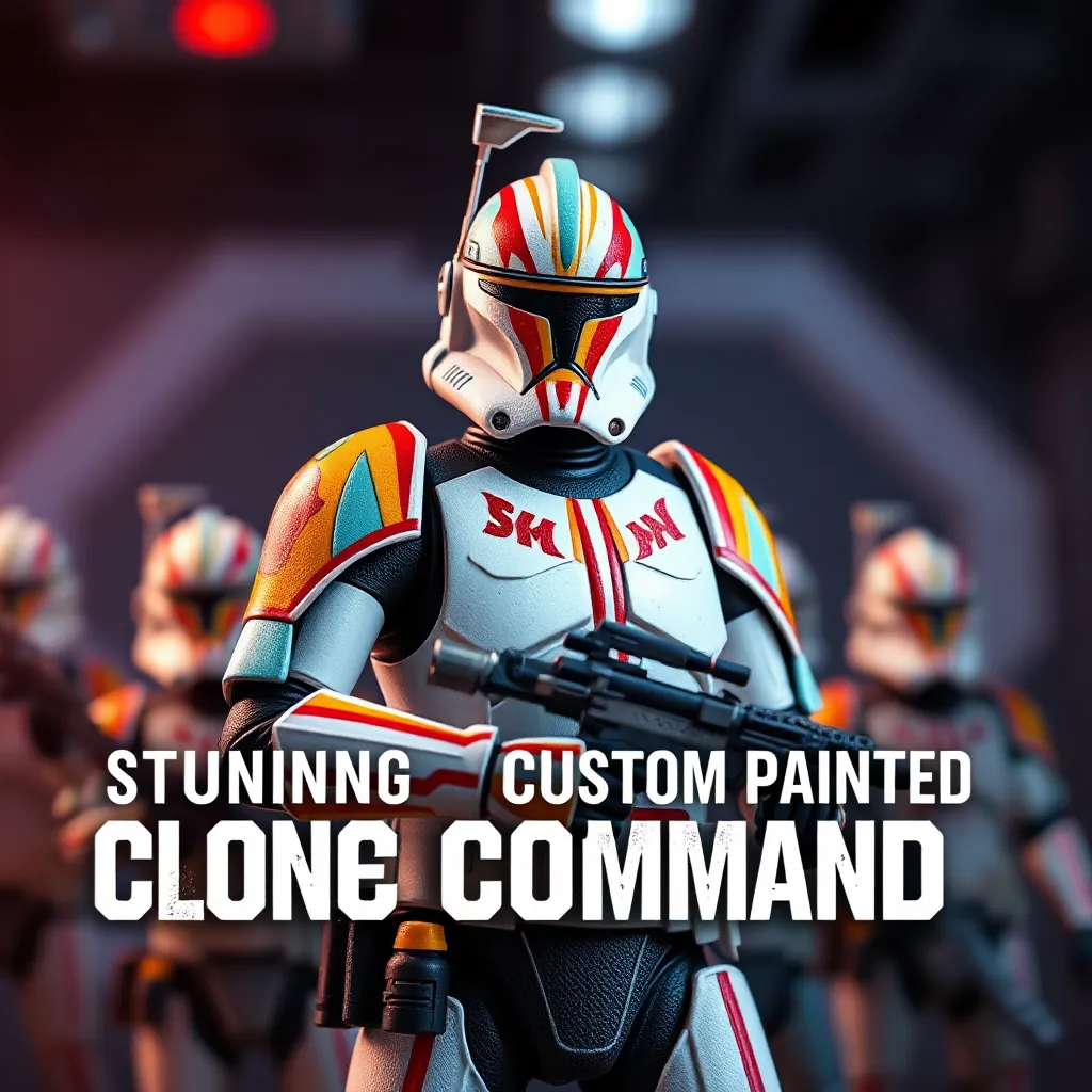 Stunning Custom Painted Clone Commando Unveiled : LevelUpTalk