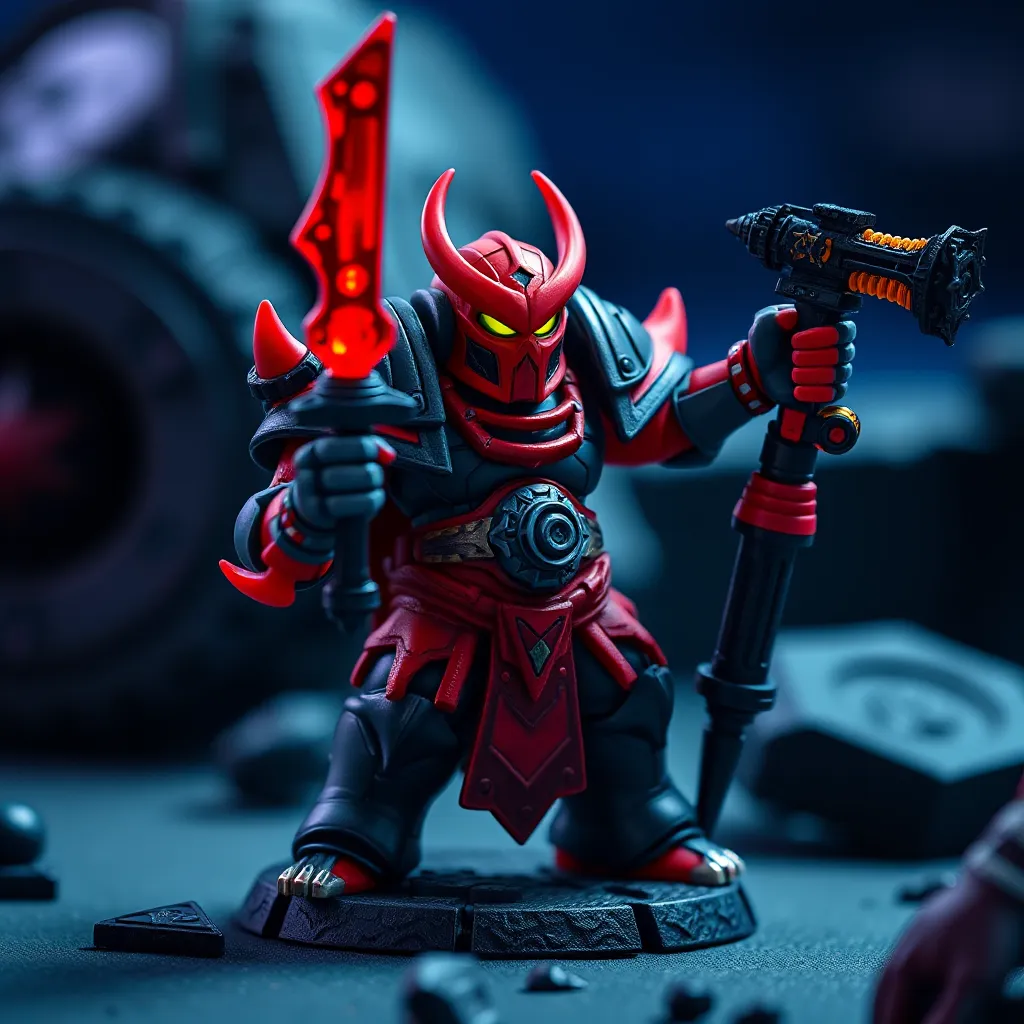 Custom Tyberos the Red Wake Creation in Mega Construx Warhammer ...