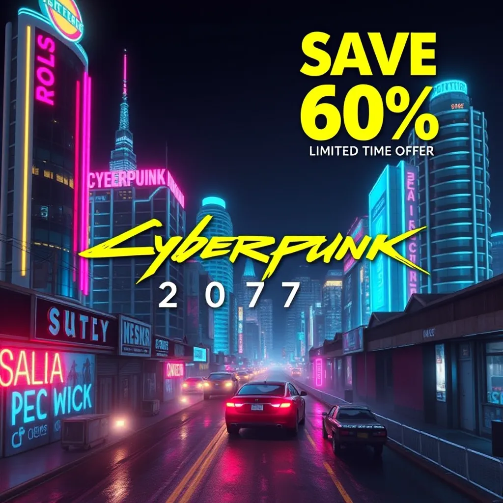 Save 60% on Cyberpunk 2077: Limited Time Offer : LevelUpTalk