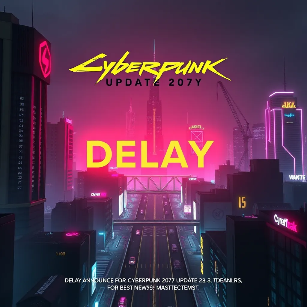 Delay Announced for Cyberpunk 2077 Update 2.3 : LevelUpTalk