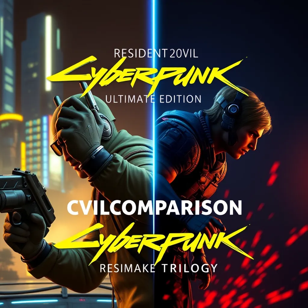 Comparing Cyberpunk 2077 Ultimate Edition and Resident Evil Trilogy ...