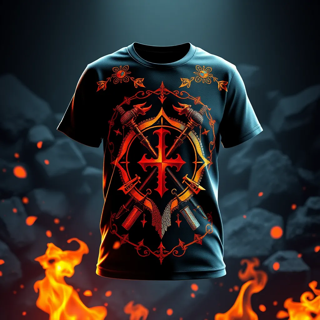 Creative Concept for a Dark Ages Inspired Tee Design : LevelUpTalk