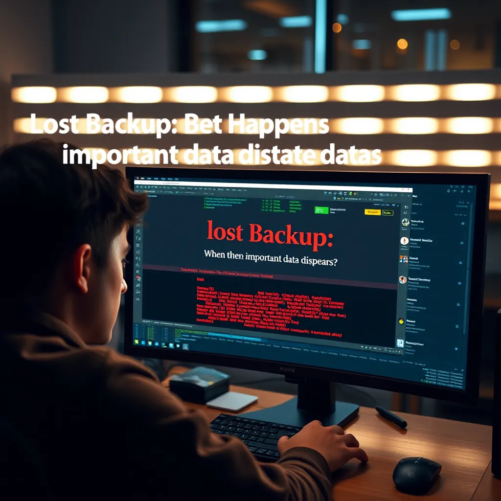 Lost Backup: What Happens When Important Data Disappears? : LevelUpTalk