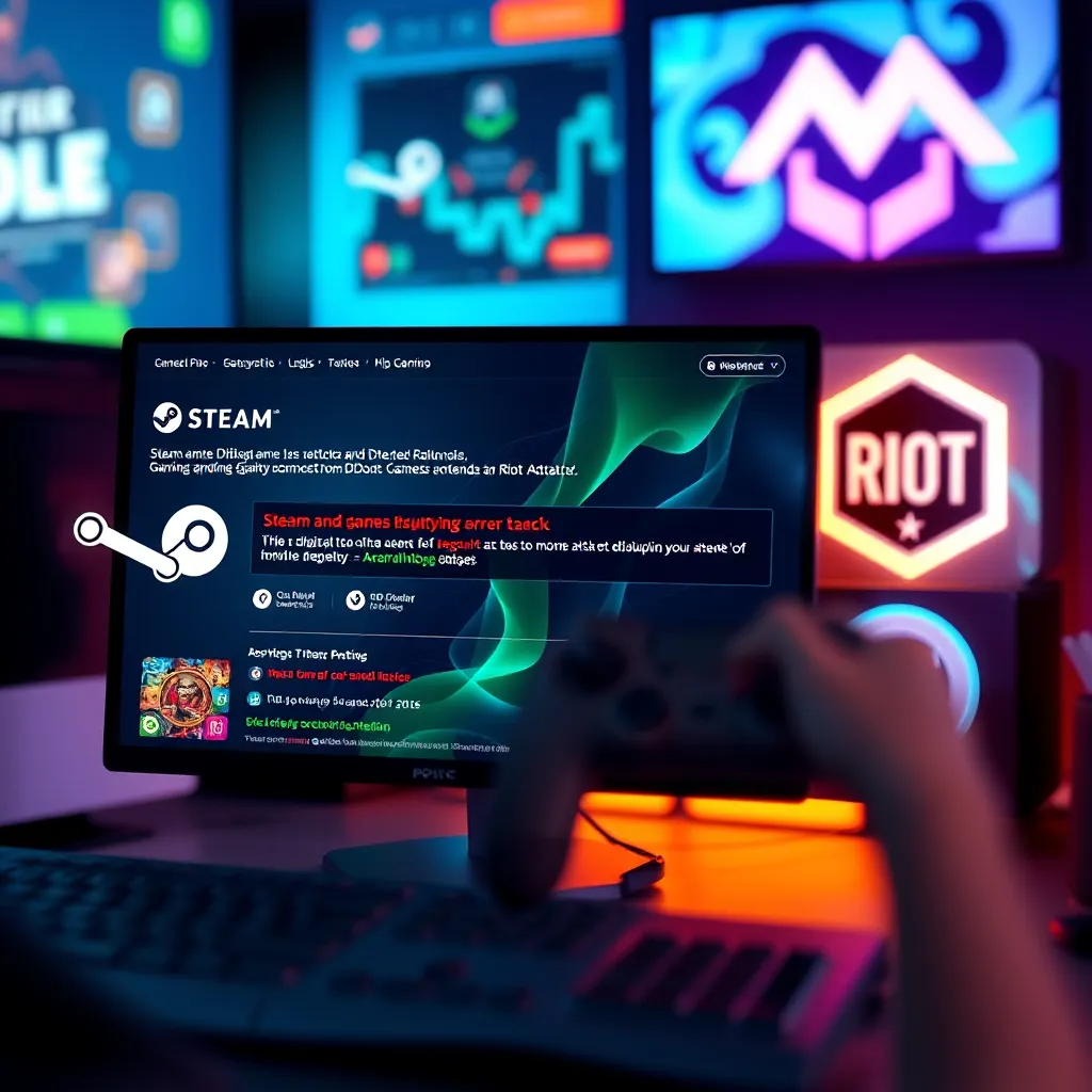 Steam and Riot Games Face Disruptions from DDoS Attack : LevelUpTalk