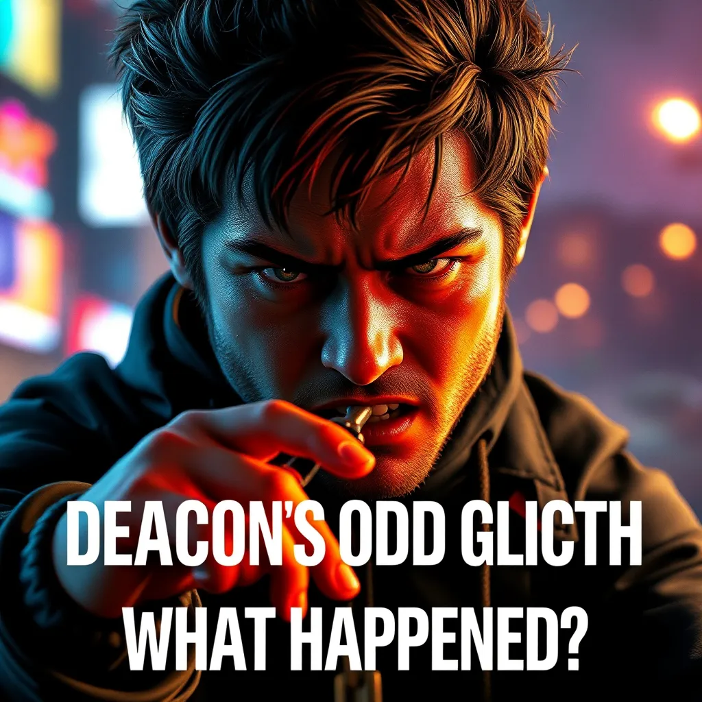 Deacon's Odd Glitch During Cutscenes: What Happened? : LevelUpTalk