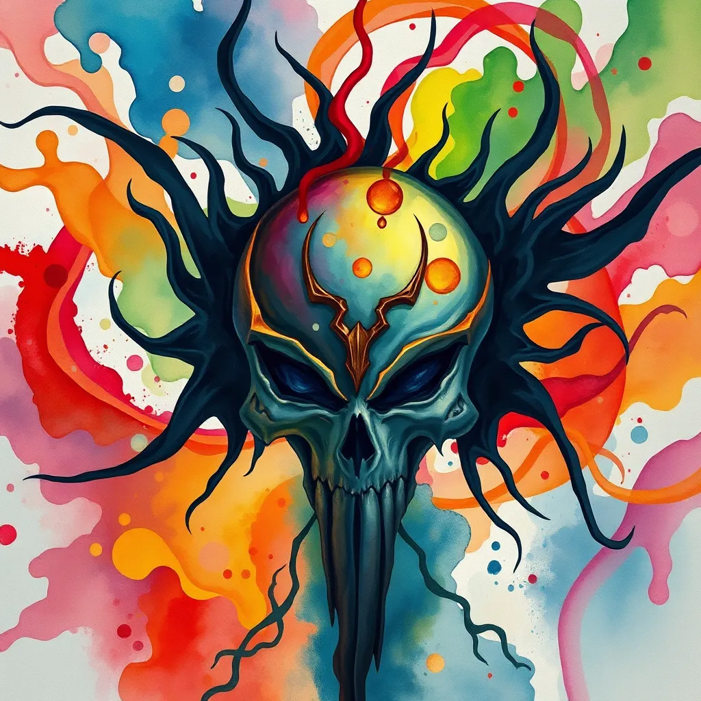Exploring the Intricacies of Deathbringer Watercolor Art : LevelUpTalk