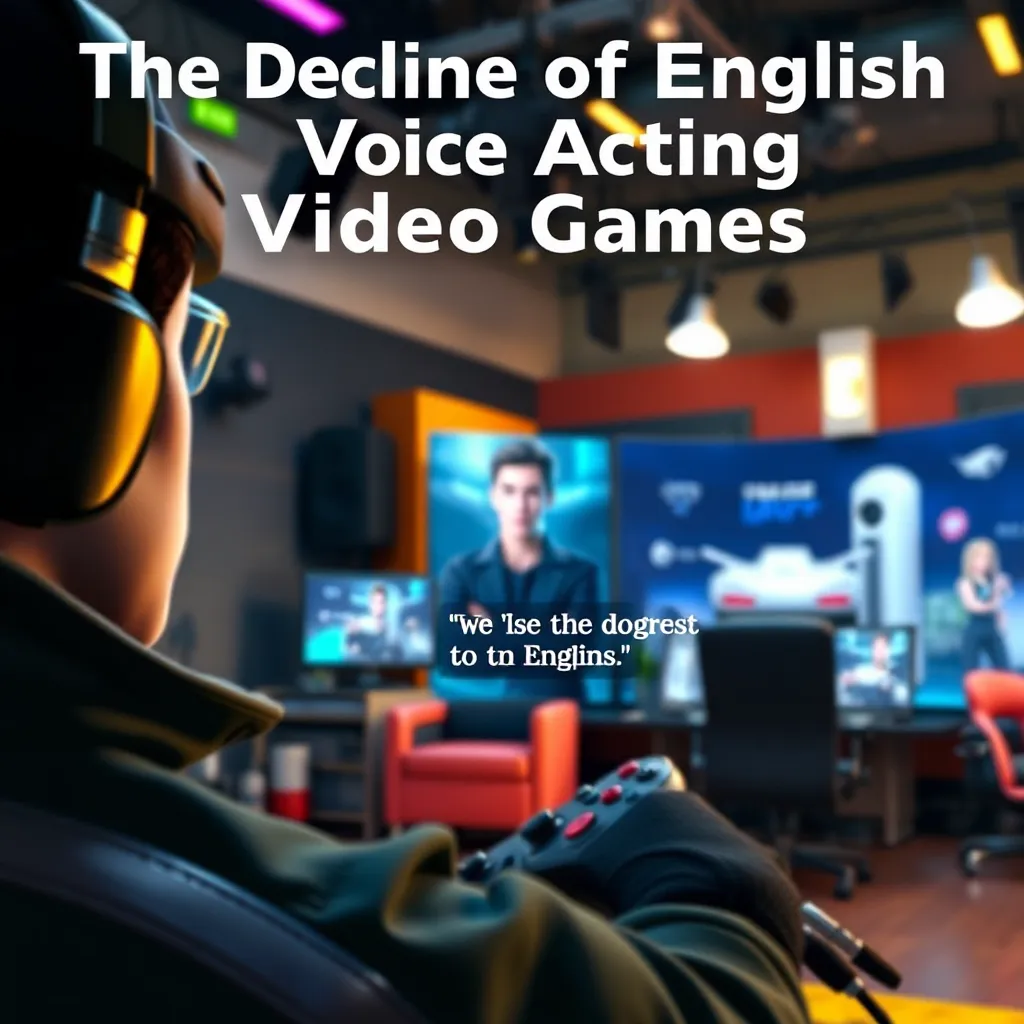 The Decline of English Voice Acting in Video Games : LevelUpTalk