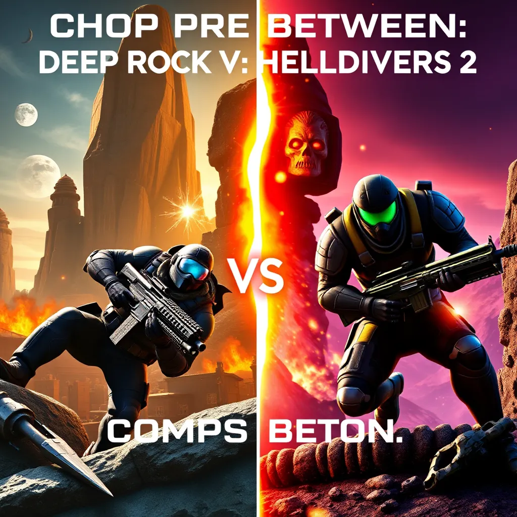 Choosing Between Deep Rock Galactic and Helldivers 2 : LevelUpTalk