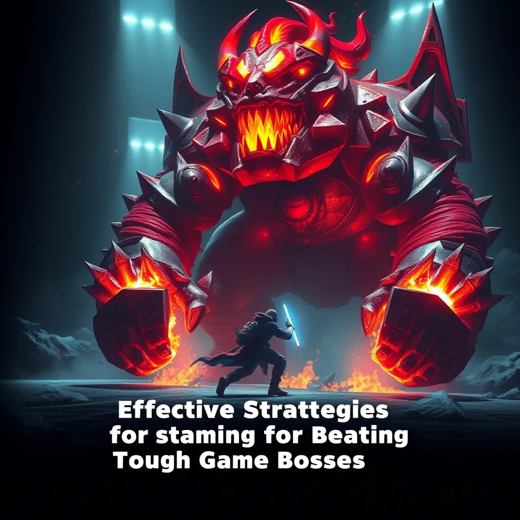 Effective Strategies for Beating Tough Game Bosses : LevelUpTalk
