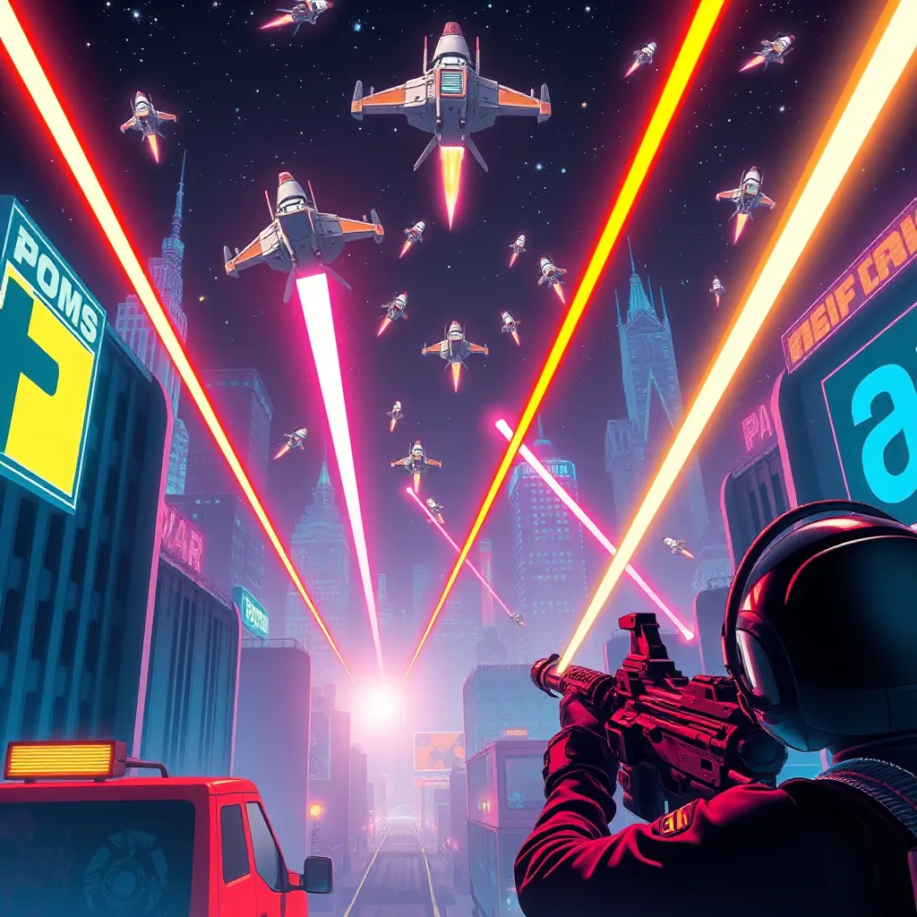 Game from the 90s: Defend the City from Meteorites : LevelUpTalk