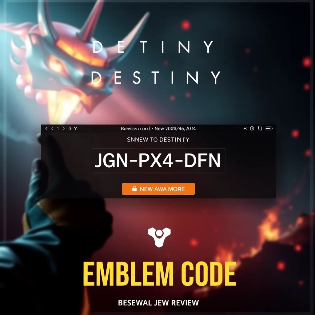 Unlock New Emblem Code for Destiny ARG Now : LevelUpTalk