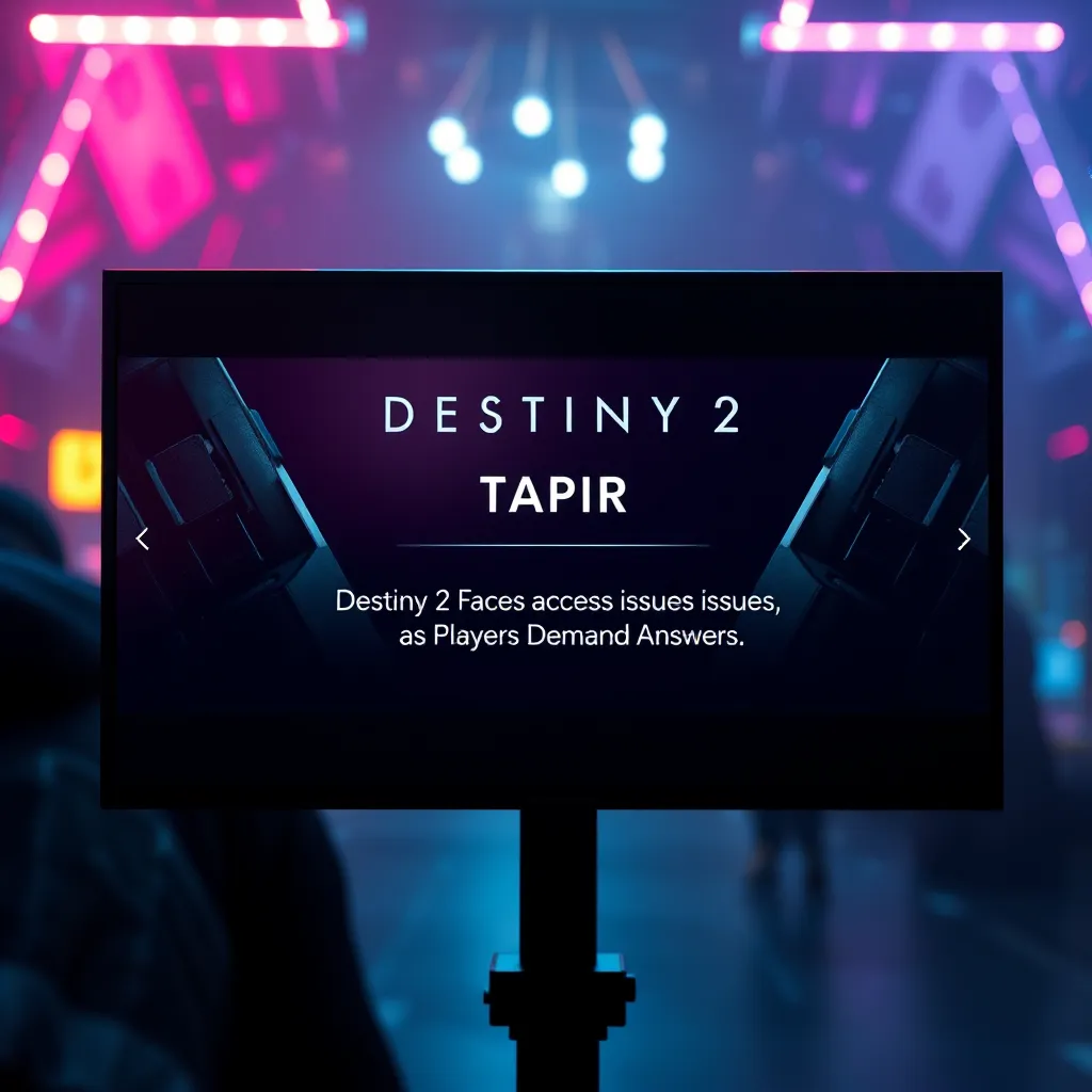 Destiny 2 Faces Access Issues as Players Demand Answers : LevelUpTalk