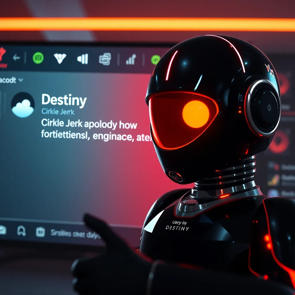 Destiny Cirkle Jerk Bot Issues Apology for Offensive Language : LevelUpTalk