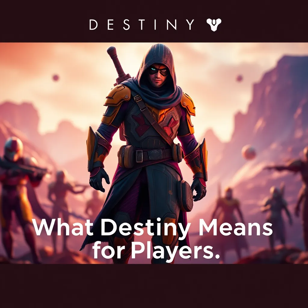 What Destiny Means to Players: A Personal Reflection : LevelUpTalk