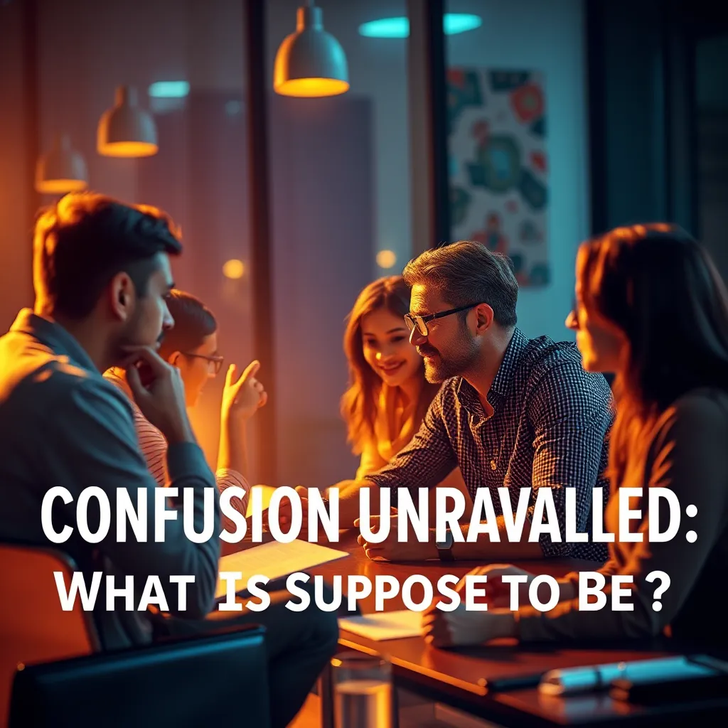 Confusion Unraveled: What Is This Supposed to Be? : LevelUpTalk