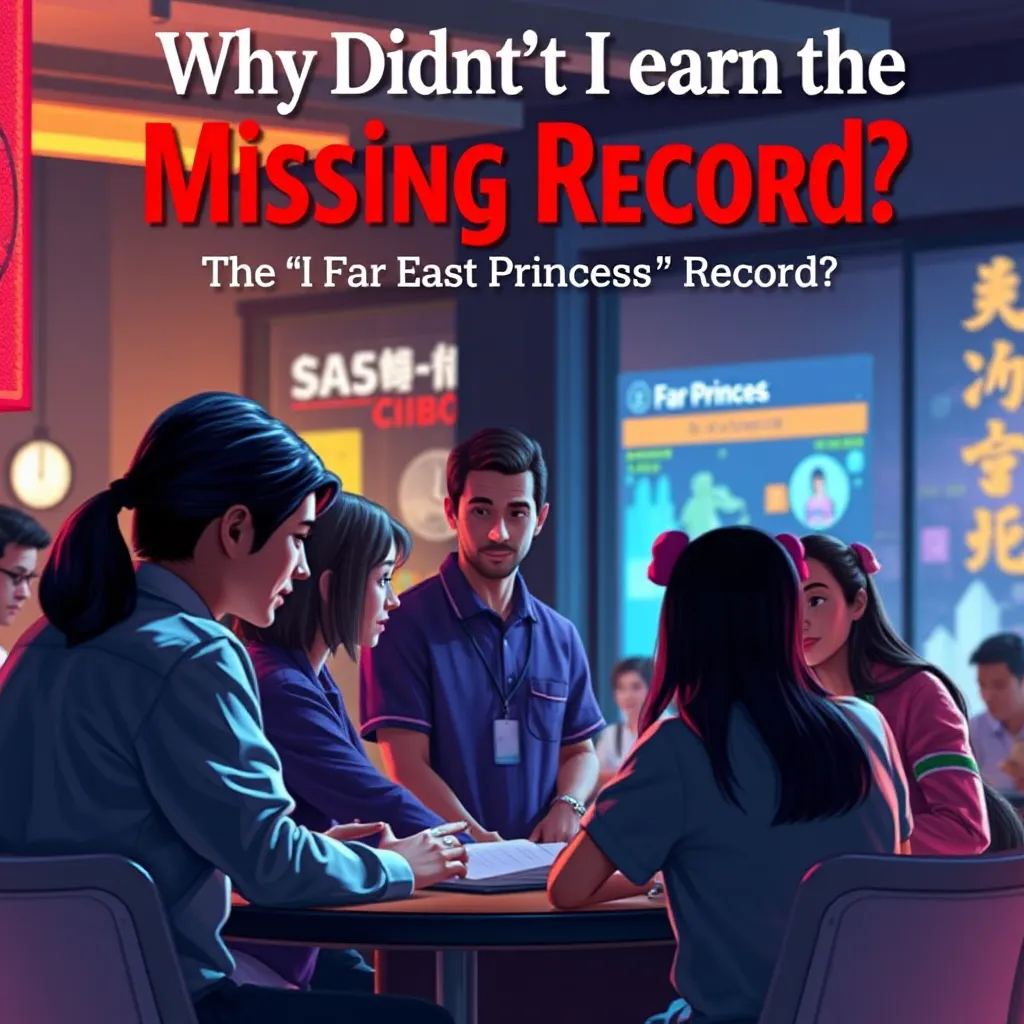 Why Didn't I Earn the Far East Princess Record? : LevelUpTalk