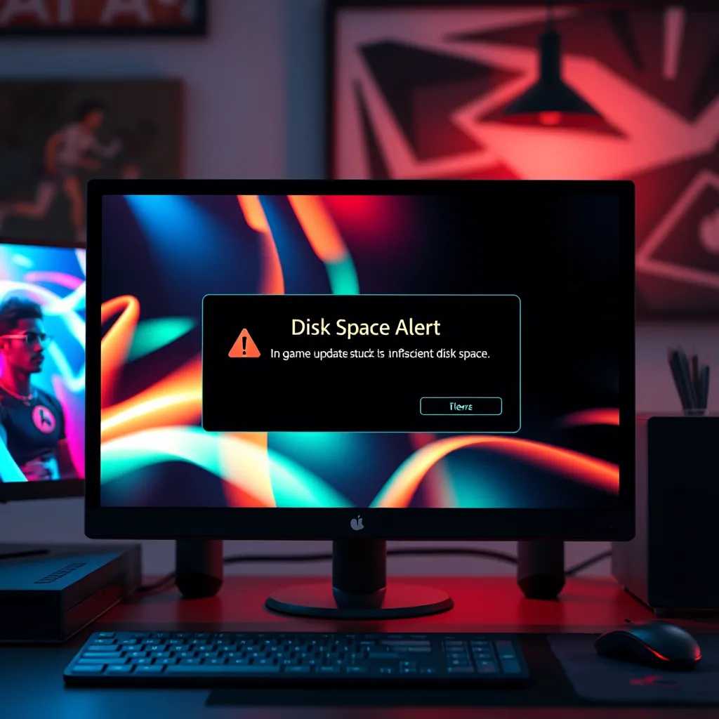 Game Update Stuck Due to Insufficient Disk Space : LevelUpTalk