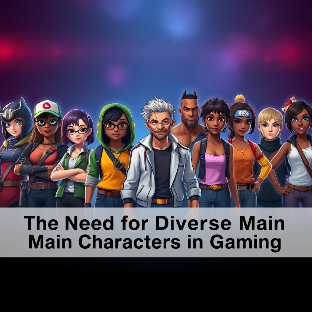 The Need for Diverse Main Characters in Gaming : LevelUpTalk