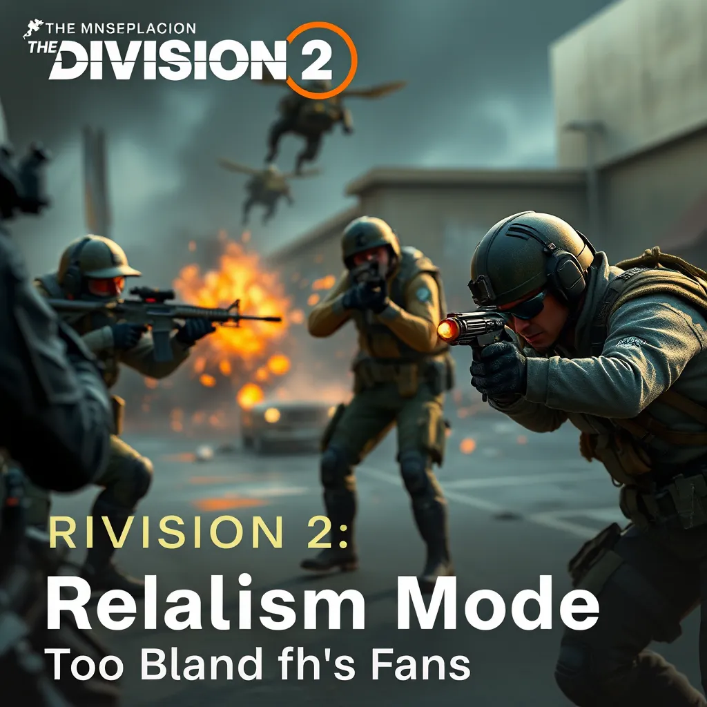 Realism Mode in Division 2: Too Bland for Fans : LevelUpTalk