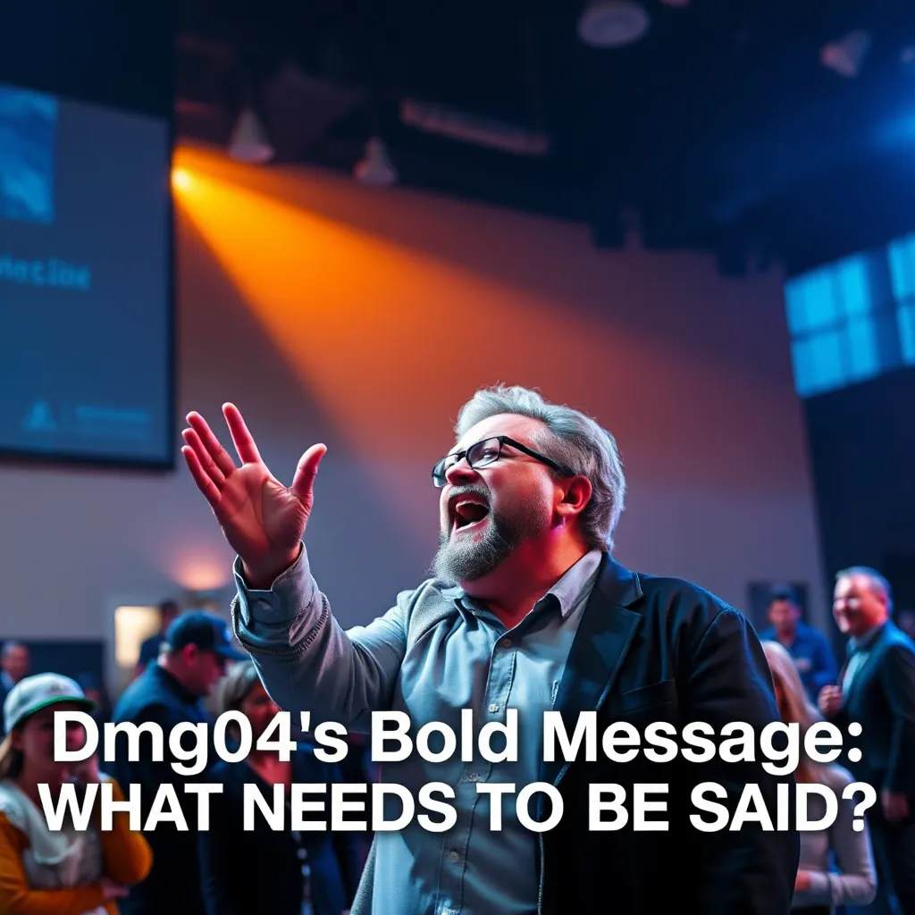Dmg04's Bold Message: What Needs to Be Said? : LevelUpTalk