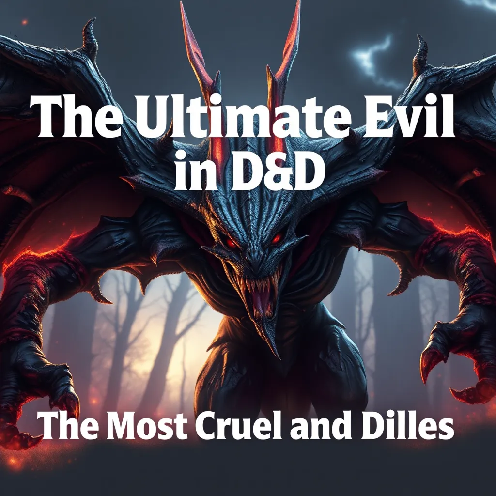 The Most Cruel and Evil Monster in D&D Lore Explained : LevelUpTalk