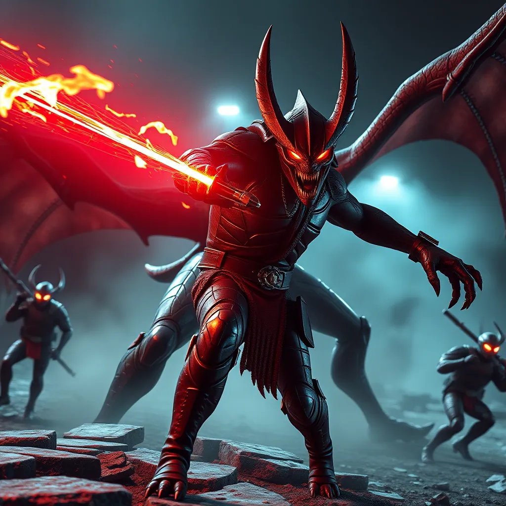 Doomguy Battles Pre-Cyber Baalgar Demon in Fanart : LevelUpTalk