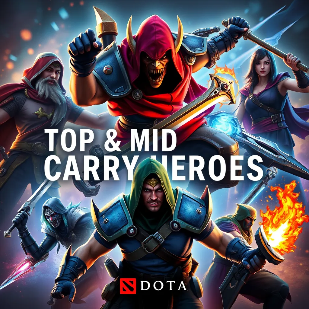 Top Mid and Carry Heroes for New Players in Dota : LevelUpTalk