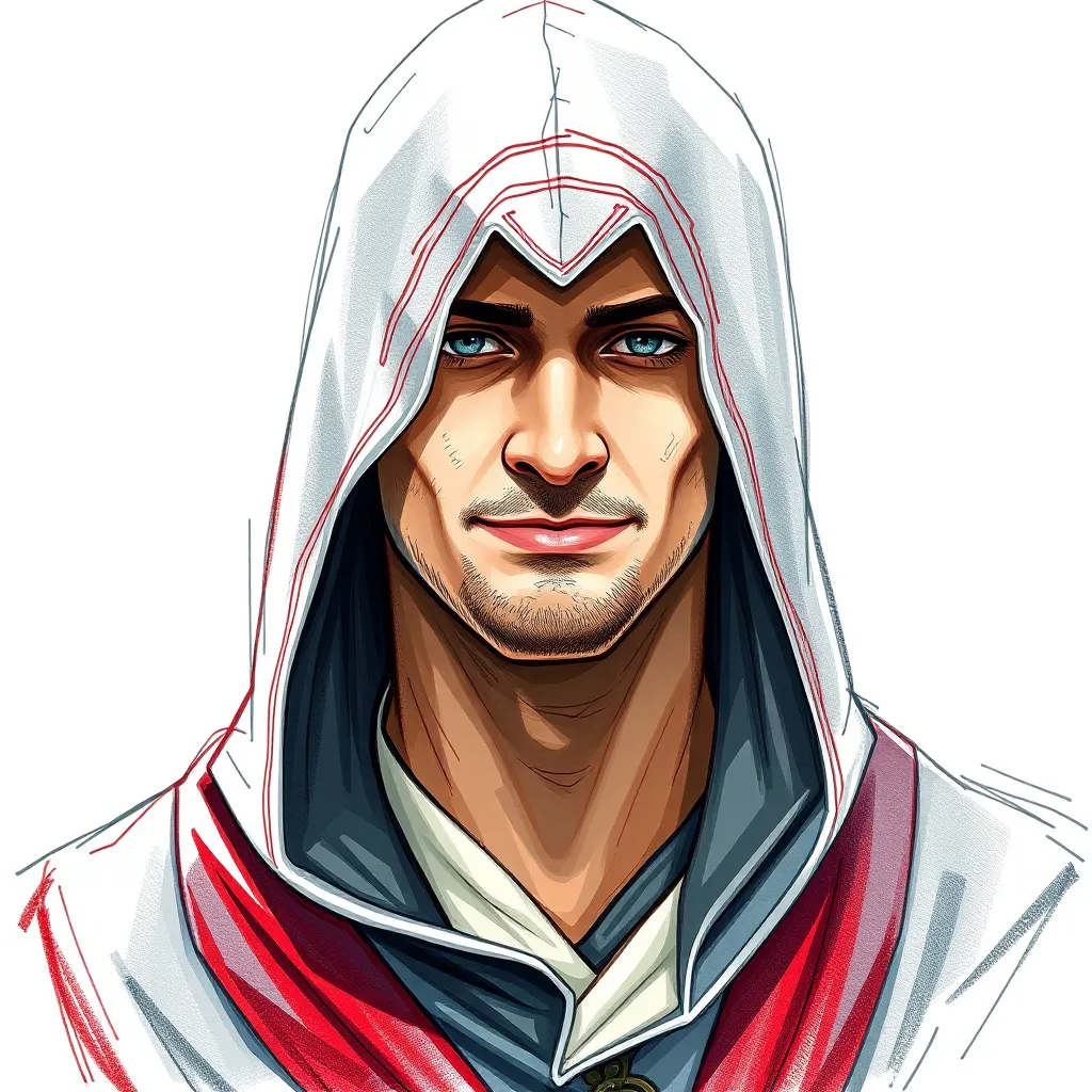 My First Attempt at Drawing Ezio: A Hilarious Journey : LevelUpTalk