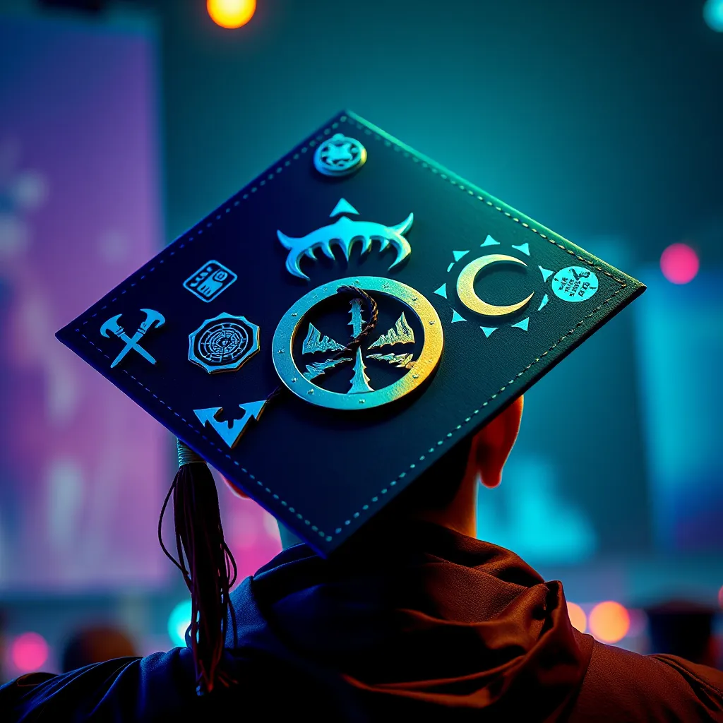 Creative Graduation Cap Inspired by Elden Ring Fantasy : LevelUpTalk